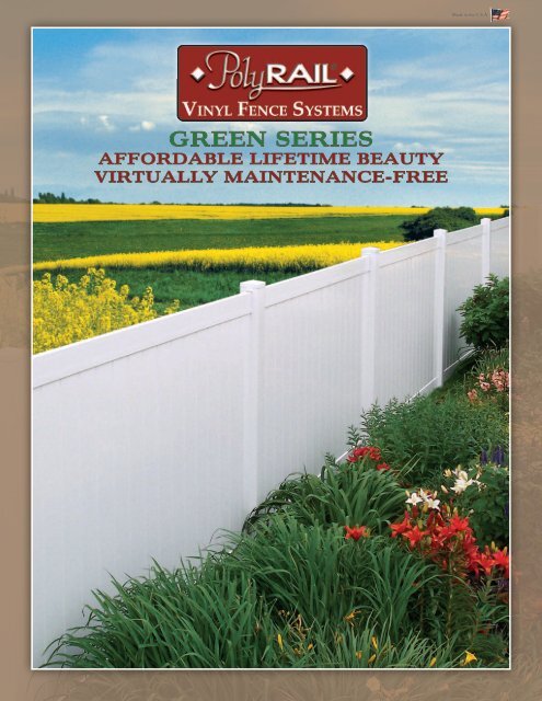 PolyRail Vinyl Fence Brochure - Digger Specialties, Inc.
