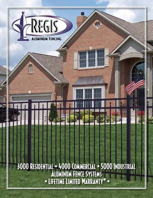Regis Aluminum Fence Brochure - Sharon Fence