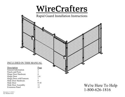 RapidGuard Lift Out Machine Guarding Installation ... - WireCrafters