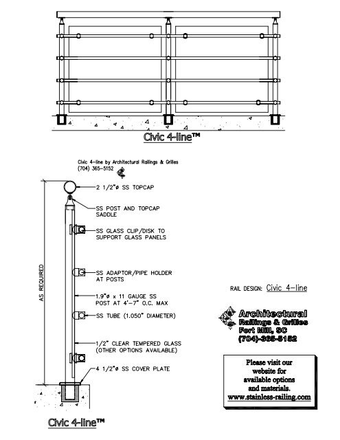 pdf railing detail - Stainless Railings