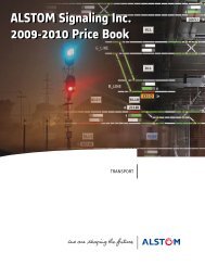 Vital Relays - Alstom