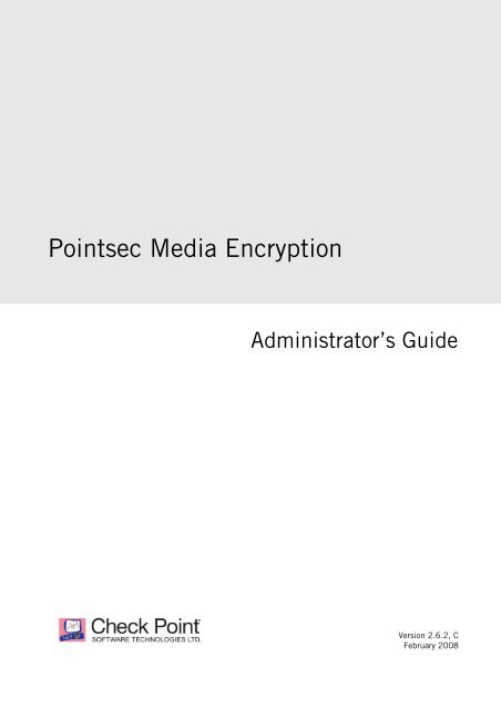 Deploying Pointsec Media Encryption - Check Point