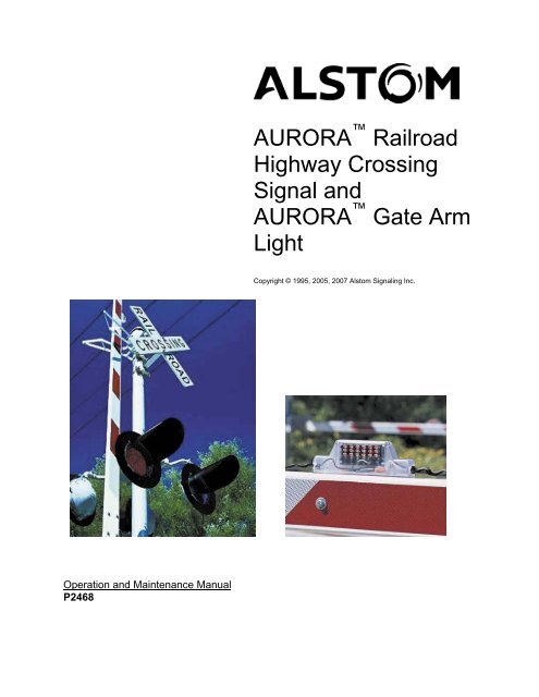 Aurora LED Highway Crossing & Gate Arm Lights - ALSTOM ...
