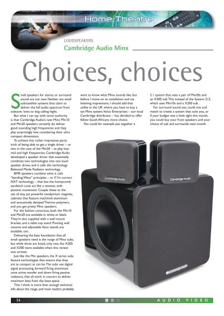Cambridge Audio Minx