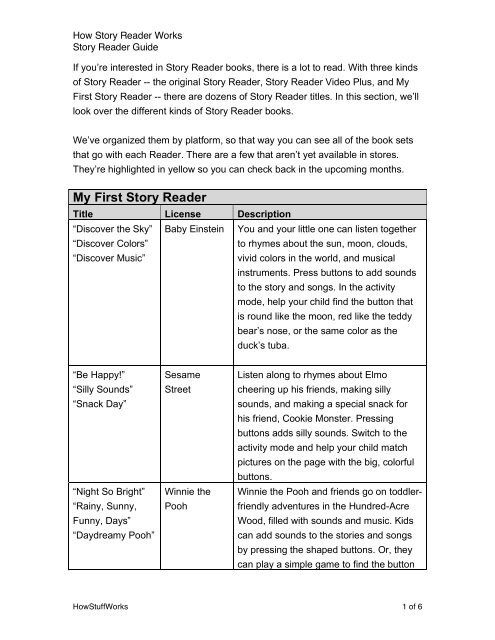 My First Story Reader