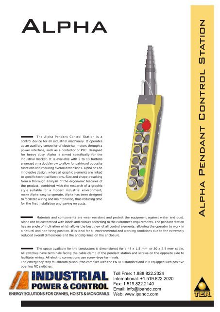 Alpha Brochure - Industrial Power & Control