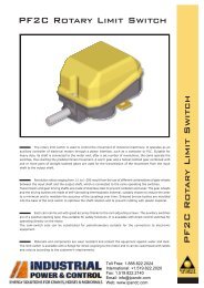 MF2C Rotary Limit Switch - Industrial Power & Control