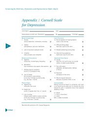 Depression: Cornell Scale for Depression in Dementia - Primaris