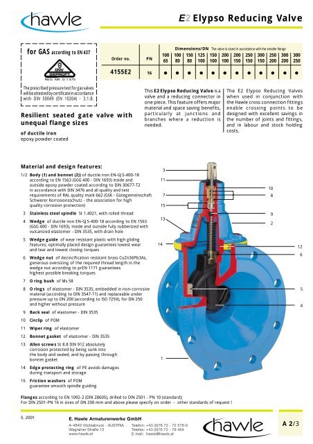 E2 Elypso Reducing Valve
