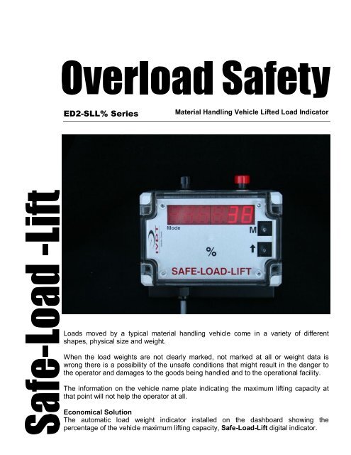 Safe Load Lift â Overload Safety - ED2-SLL% Series - SkidWeigh
