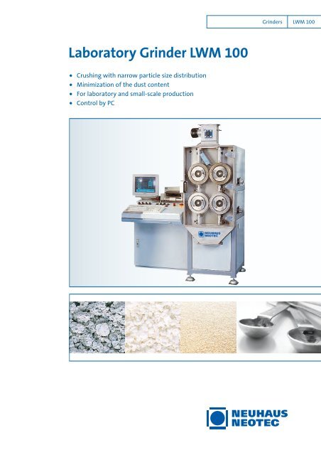 Laboratory Grinder LWM 100 - Neuhaus Neotec