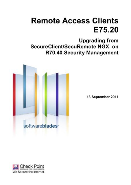 Introduction to Remote Access Clients - Check Point