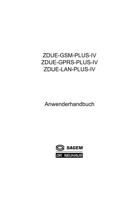 ZDUE-GSM-PLUS-IV ZDUE-GPRS-PLUS-IV - Dr. Neuhaus ...