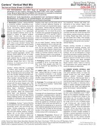 Technical Data Sheet - Butterfield Color