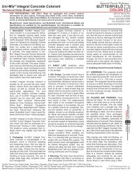 Technical Data Sheet - Butterfield Color