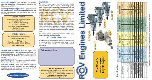 RCV120-SP Specifications RCV120-SP The World's ... - RC Universe