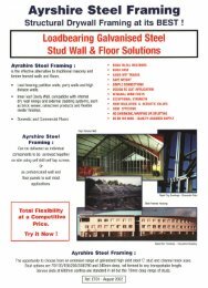 Purlin & Cladding Rail - Ayrshire Metal Products