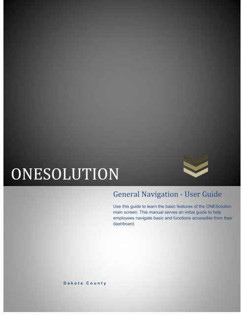 ONESOLUTION Gen Nav