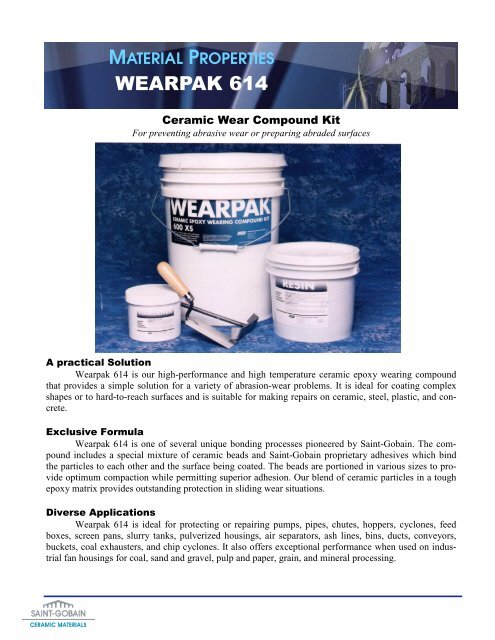 Wearpak 614.pub - Saint-Gobain Wear Resistant Technologies