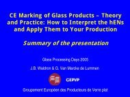 GLASS PRODUCTS - Ferro