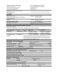 Material Safety Data Sheet (MSDS) Glass Bead