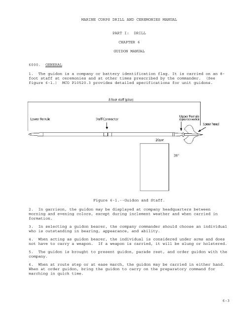 MARINE CORPS DRILL AND CE