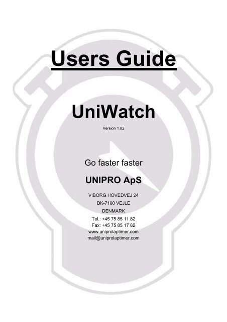 Reference Manual - English - Unipro