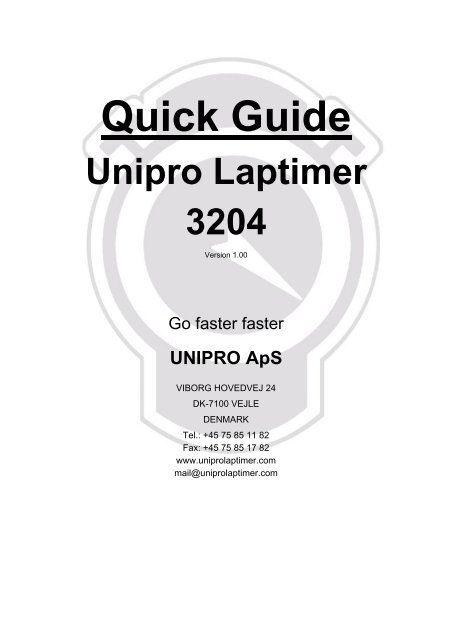 Quick Guide - Unipro