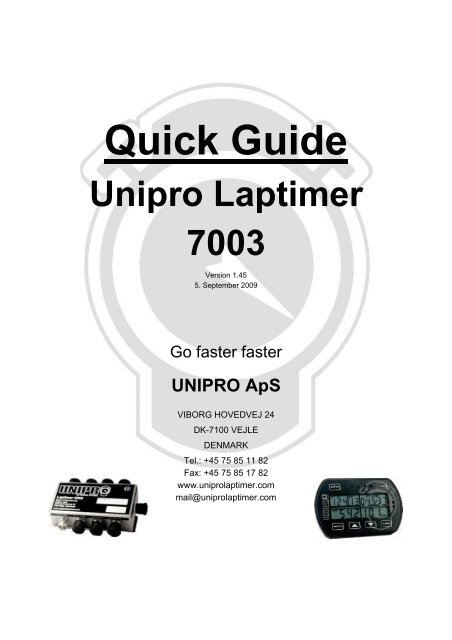 Quick Guide - UNIPRO