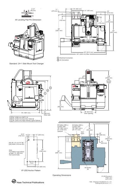 VF-2SS Dimensions