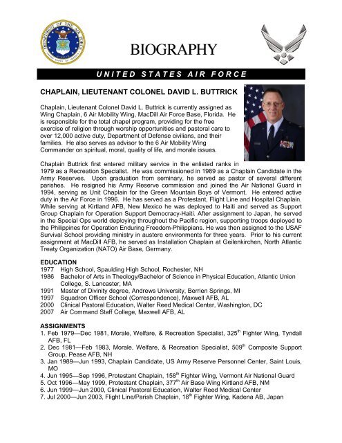 David Maxwell Air Force