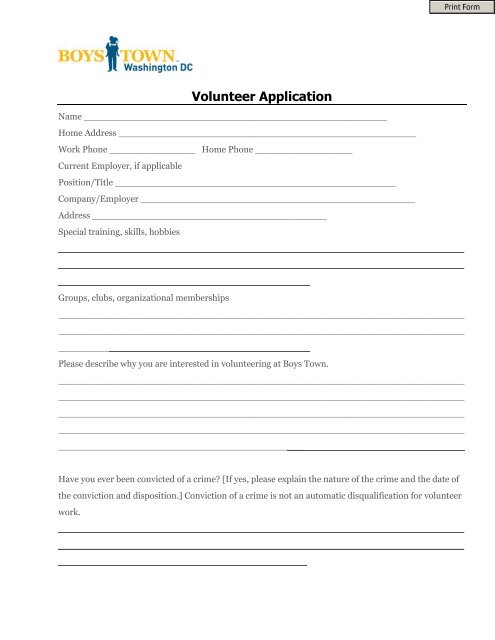 download a form - Boys Town