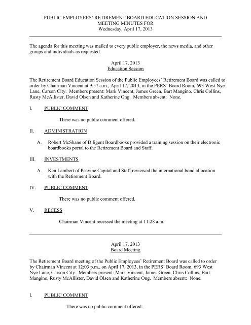 These minutes are a draft subject to approval by the Retirement Board