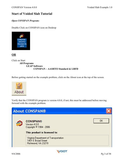 CONSPAN Version 4.0.0