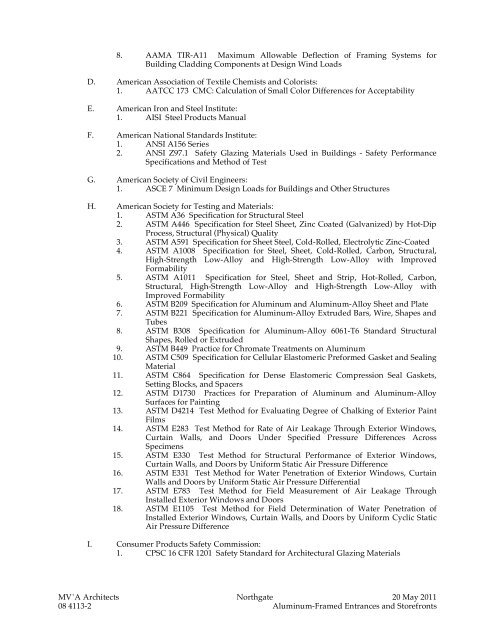 8. AAMA TIR-A11 Maximum A