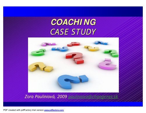 Coaching Case Study (PDF) - Coach in VET
