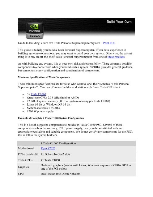 Personal Supercomputer