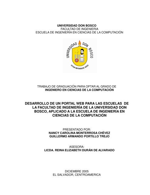 Documento Final - DSpace Universidad Don Bosco