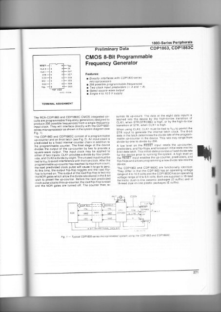 CDP1863 - COSMAC ELF