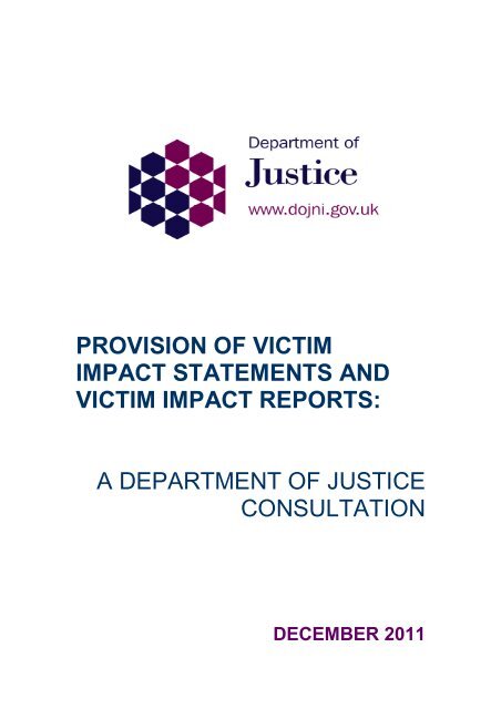 provision of victim impact statements and victim impact reports