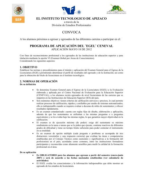 EL INSTITUTO TECNOLOGICO DE APIZACO - Instituto Tecnológico ...