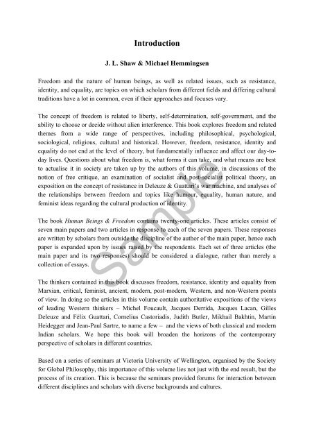 Introduction - Society for Philosophy & Culture