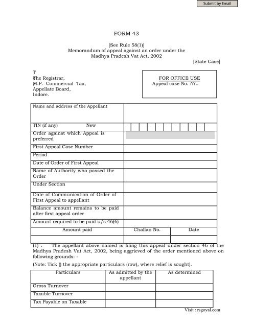 data/forms/vat/form-43.pdf - RS Goyal & Associates