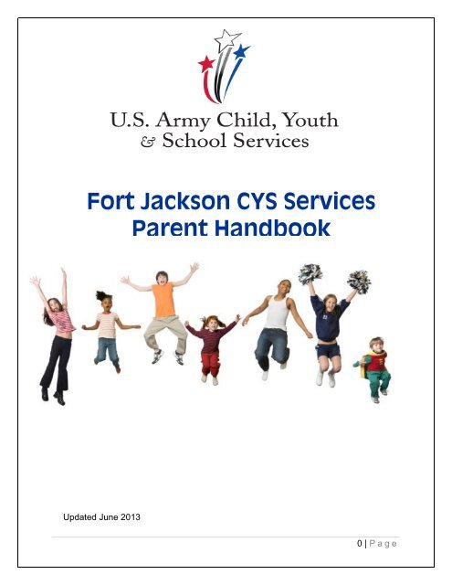 Fort Jackson CYS Services Parent Handbook - Fort Jackson MWR