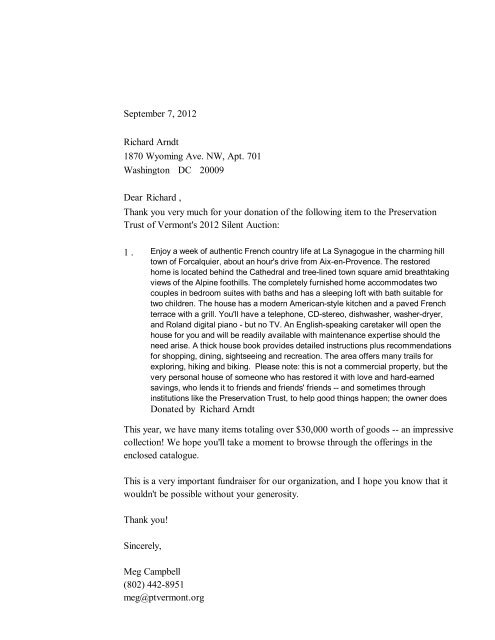 Silent Auction Thank You Letters.pdf - The Preservation Trust of ...