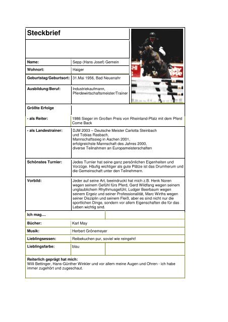 Vereinstrainer Sepp Gemein