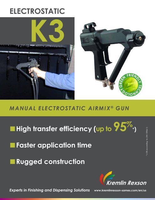 K3 Electrostatic Brochure - Kremlin Rexson Sames