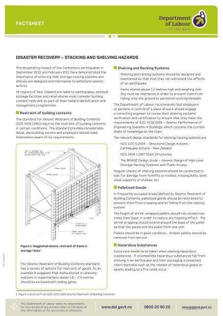 Stacking and shelving hazards [247 KB PDF] - Business.govt.nz