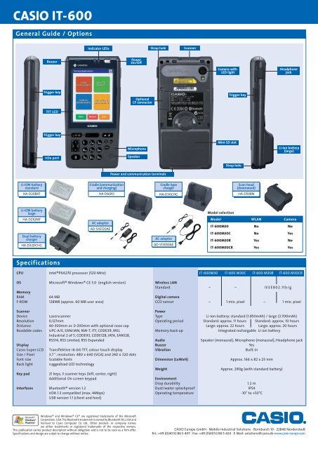 CASIO IT-600 - ERS Rokada
