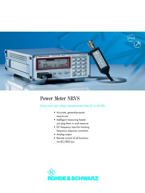 R&S Power Meter NRVS - Rohde & Schwarz